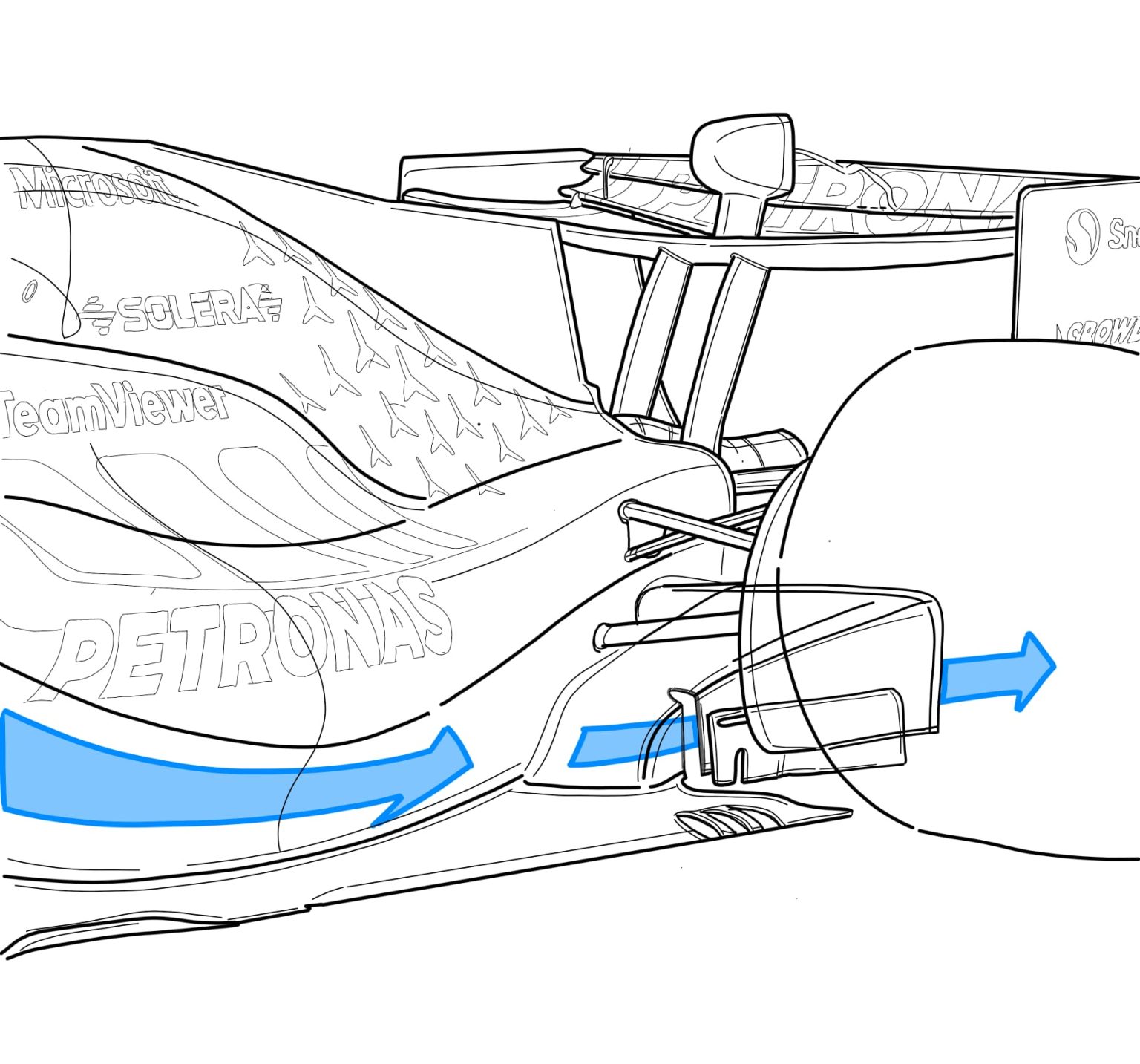 Mercedes W17 Tech Insight - Gambling on the slots - Motorsport Technology